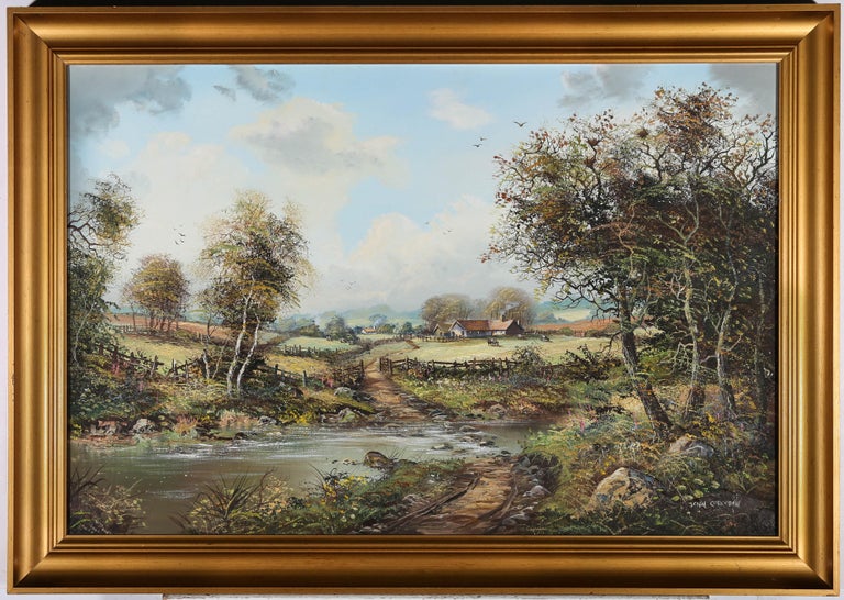 John Corcoran - John Corcoran (b.1940) - Contemporary Oil, Spring On ...