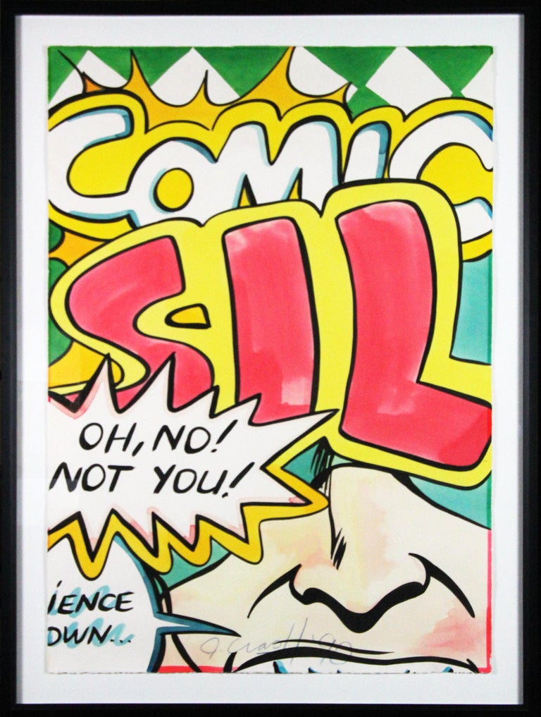 John Crash Matos - Street Art, Oh No Not You, Mixed Media Art on Paper ...