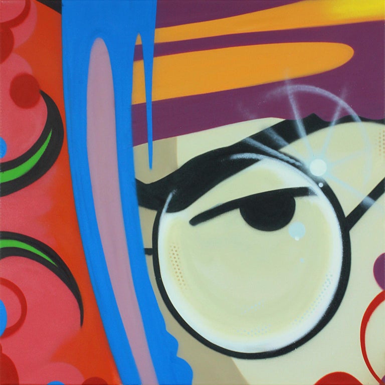 John Crash Matos - "Clark Kent #1" spray enamel on canvas painting by ...