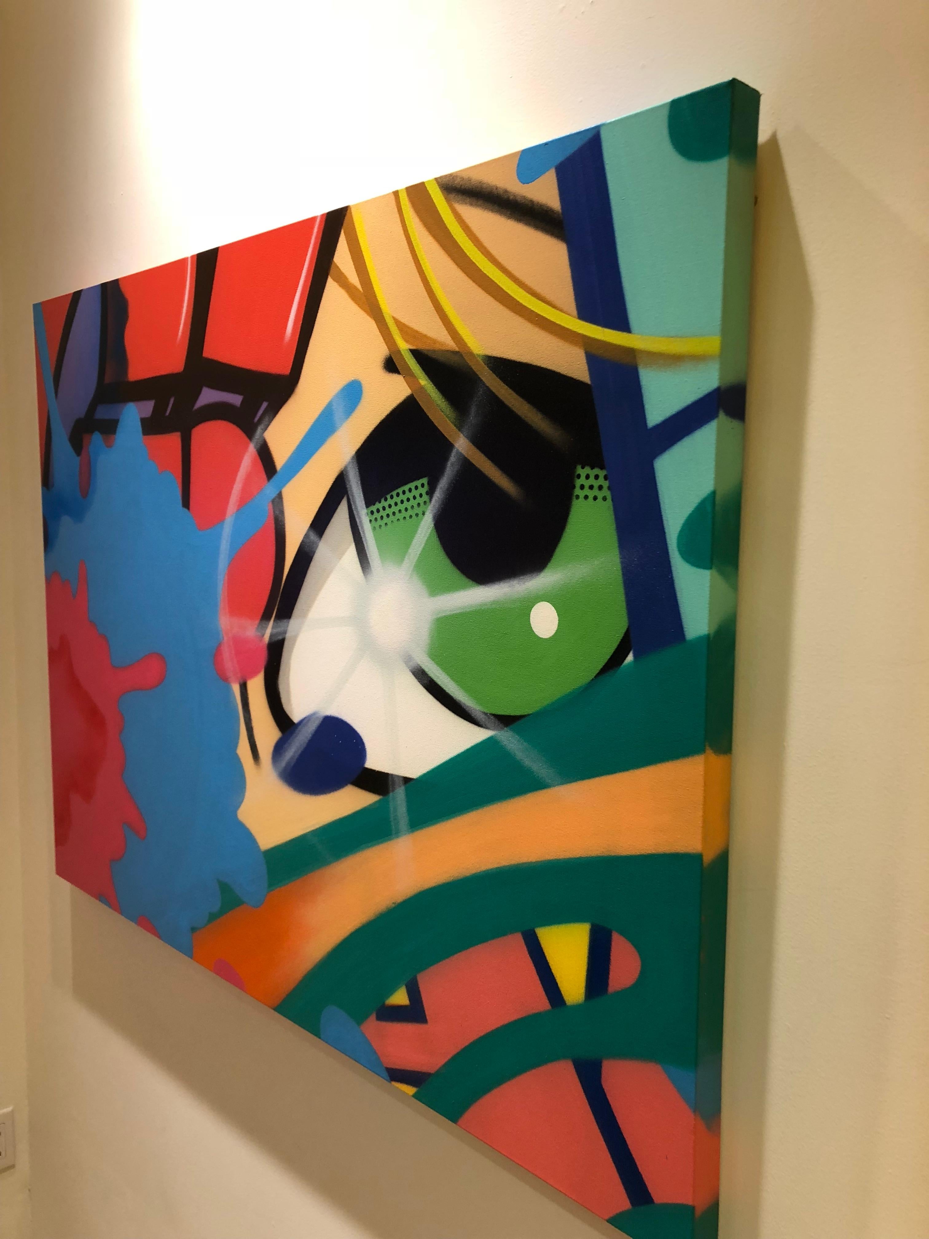 John Crash Matos - Mashup 1, John CRASH Matos, Spray Paint on Canvas ...