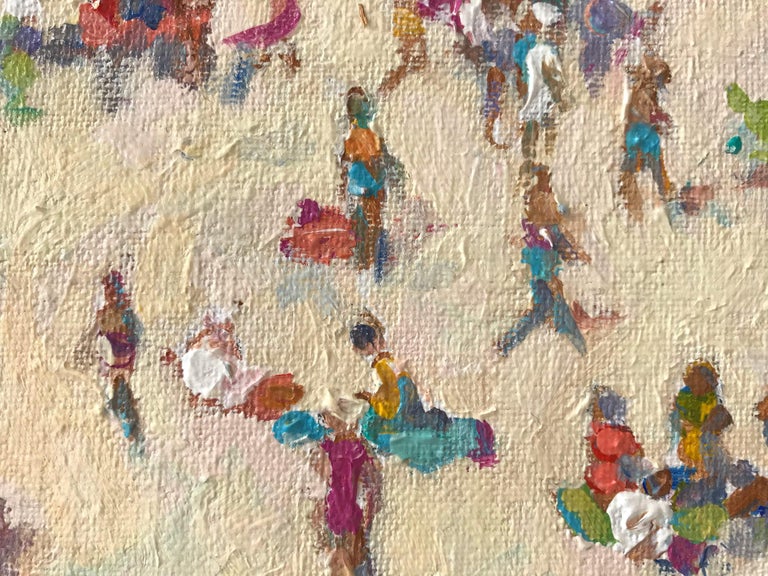 John Crimmins - "Aerial View of a Day at the Beach" Colorful Post ...