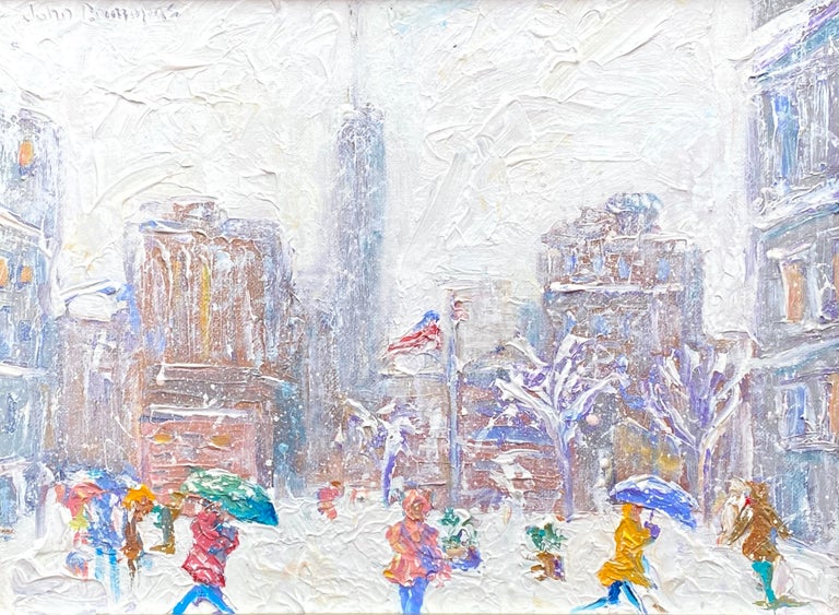 John Crimmins - “Wintry Day, Madison Square” For Sale at 1stDibs