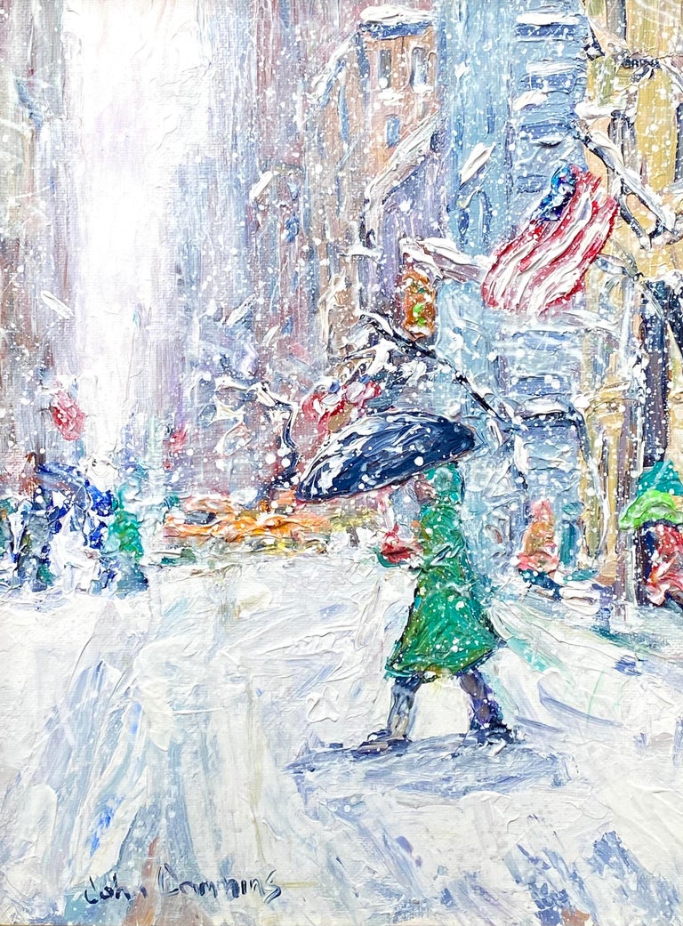 John Crimmins - “Snowy Fifth Avenue” at 1stDibs