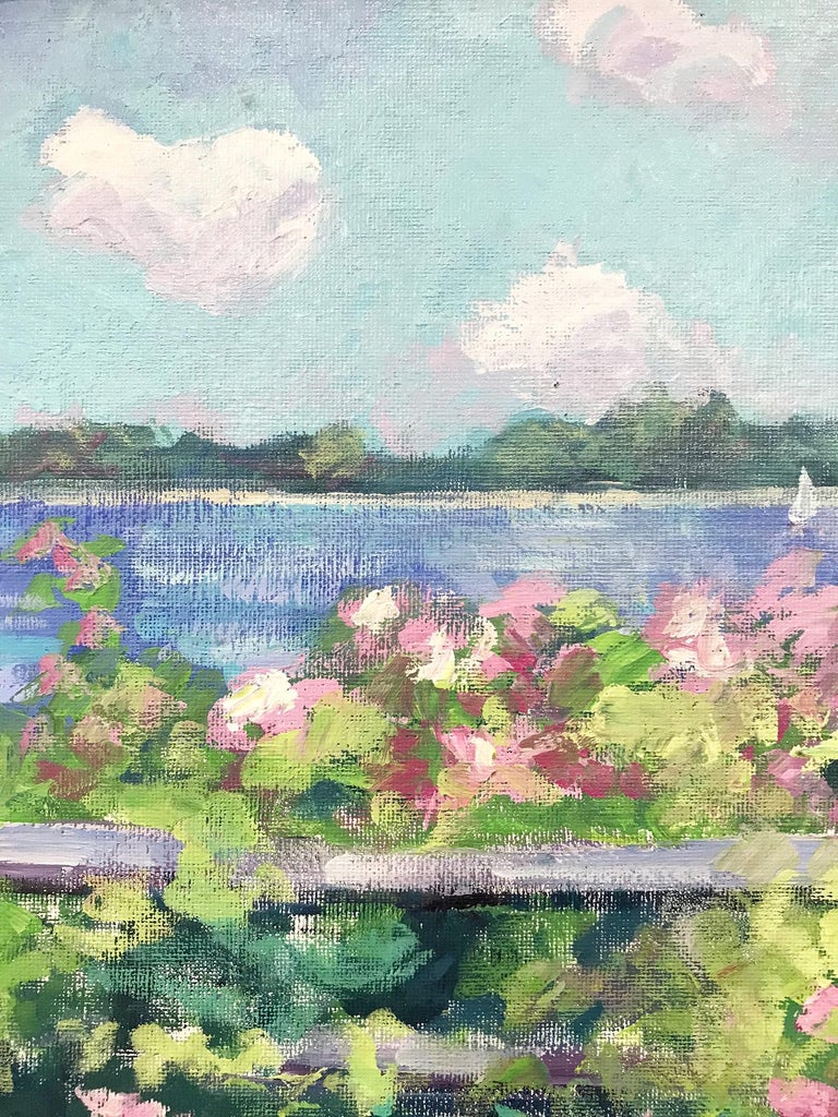 John Crimmins - "View from the Courtyard Garden" Impressionist Oil ...