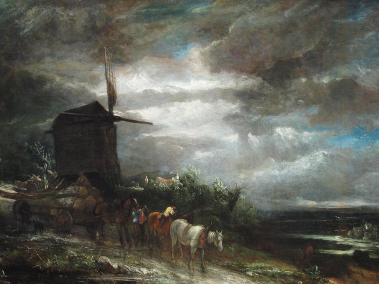 John Crome - The Old Windmill - John Crome - British - Oil on Canvas ...