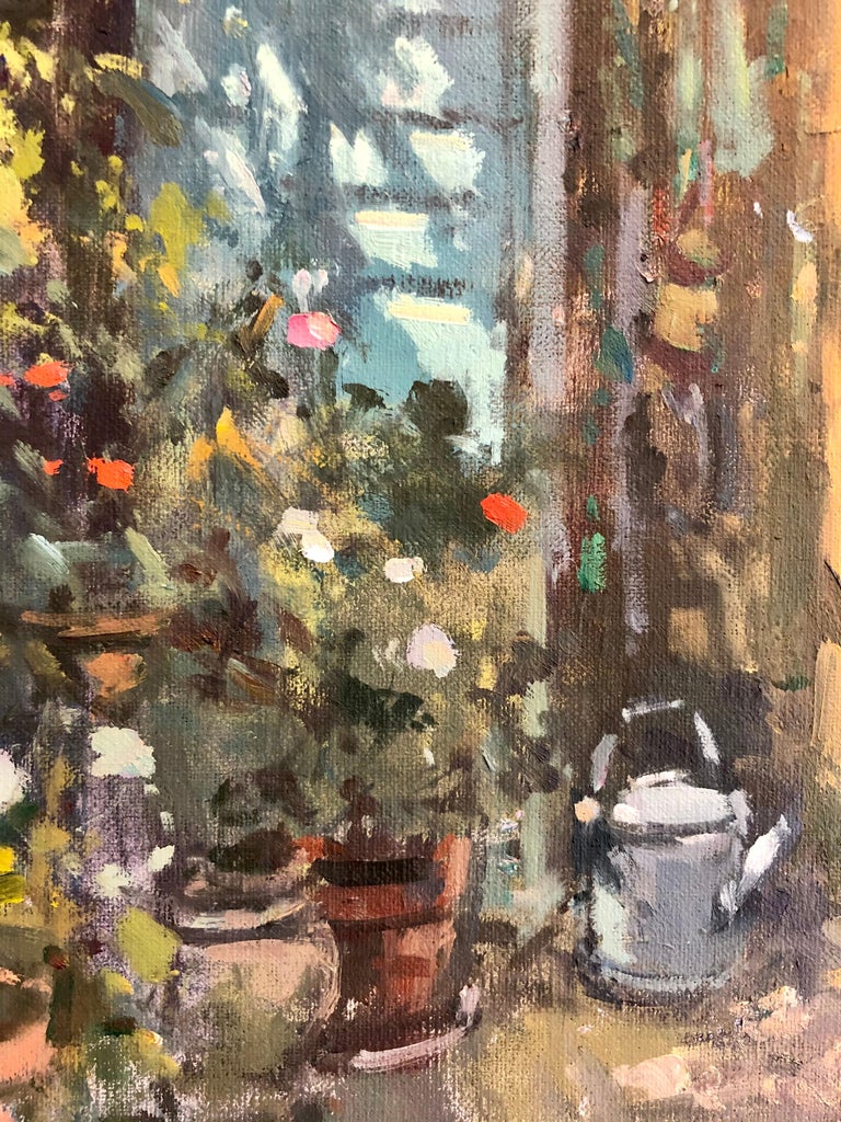 John D. Martin - The First Nelly Moser - modern still life garden ...