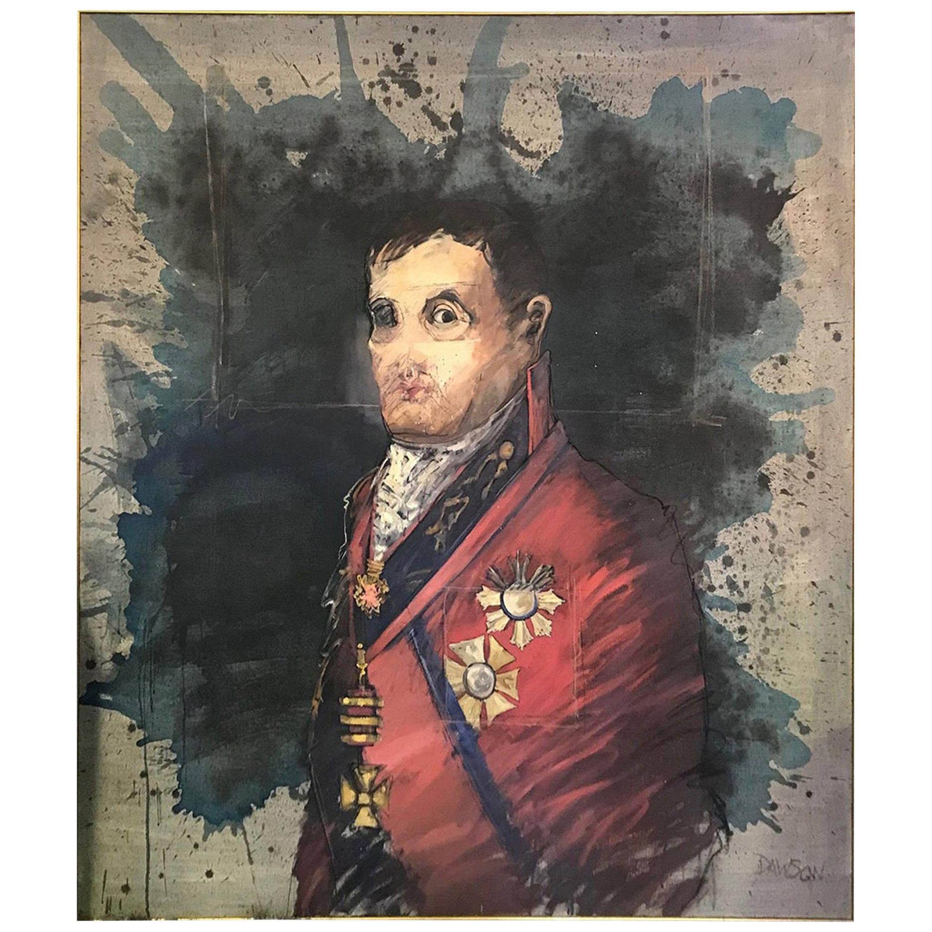 Phil Dike Original California Water Color Painting Landscape with Cabin ...