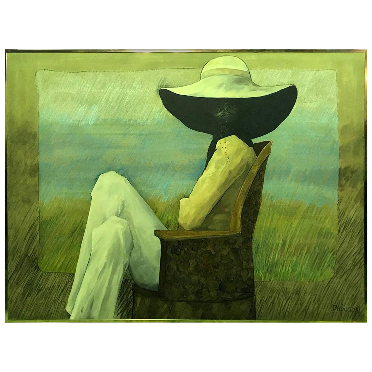 Phil Dike Original California Water Color Painting Landscape with Cabin ...