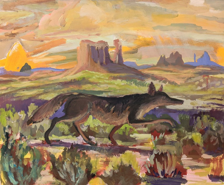 John Defeo - Coyote in Monument Valley at 1stDibs