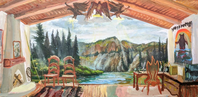 John Defeo - Lake Fork of the Gunnison Fishing Cabin at 1stDibs