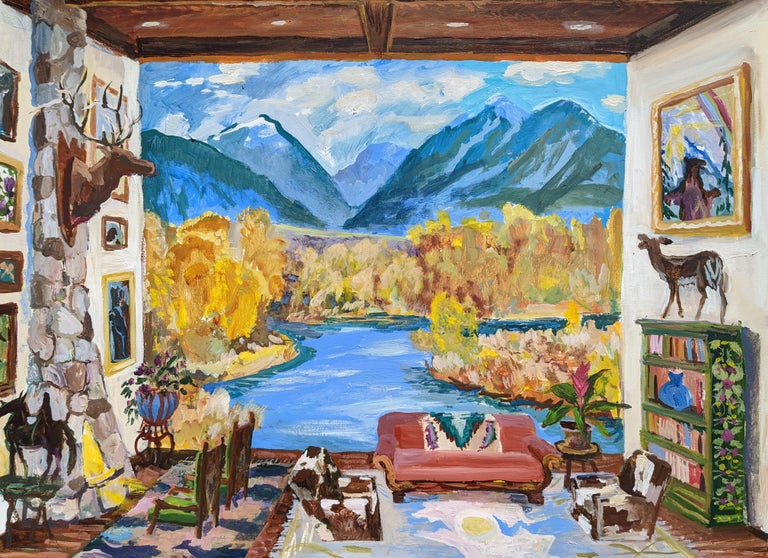 John Defeo - Paradise Valley Lodge on a Cool But Still Day For Sale at ...