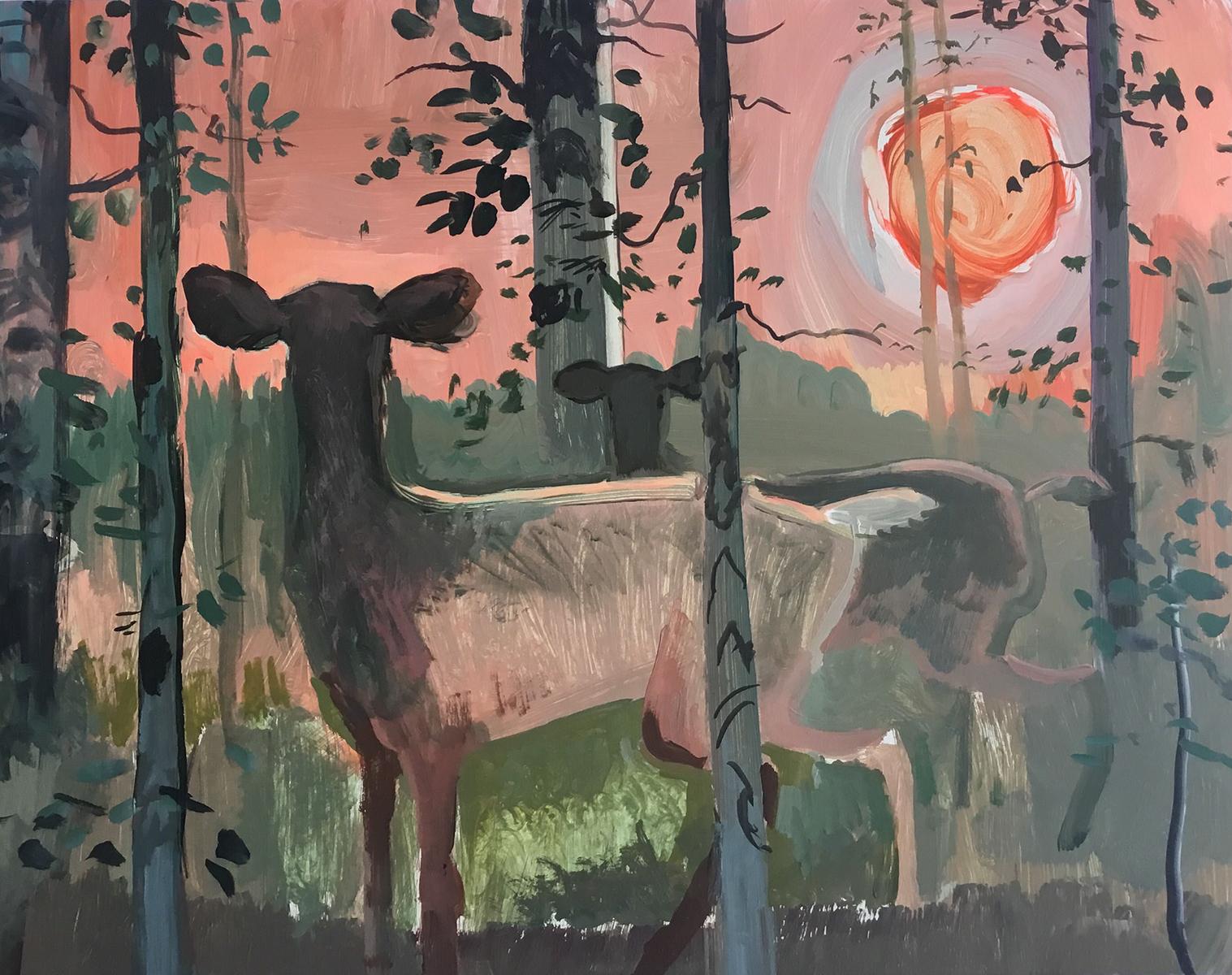 John Defeo - Fox Loves in the Redwoods For Sale at 1stDibs