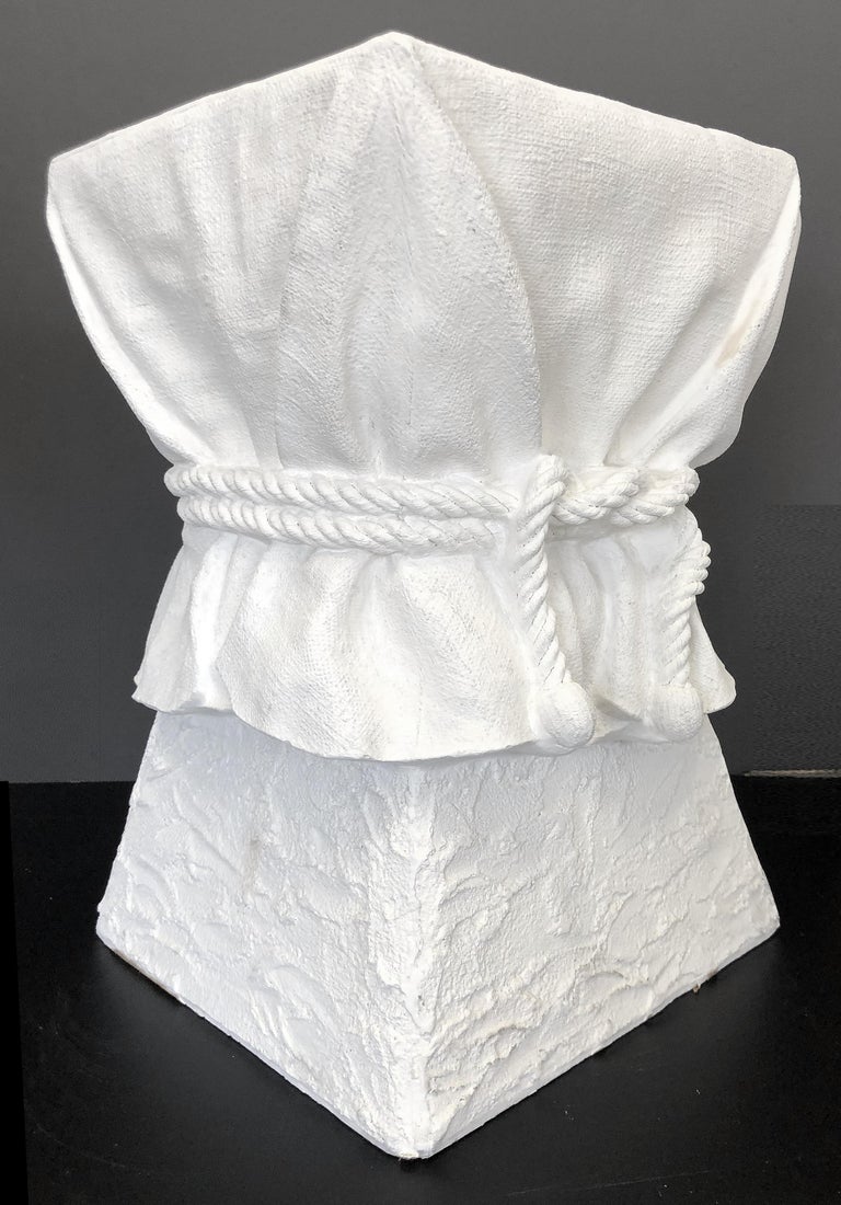 John Dickinson Plaster Draped Side Table with Ropes For Sale at 1stDibs