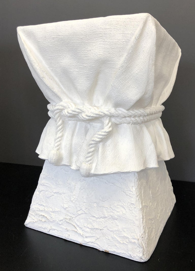 John Dickinson Plaster Draped Side Table with Ropes For Sale at 1stDibs