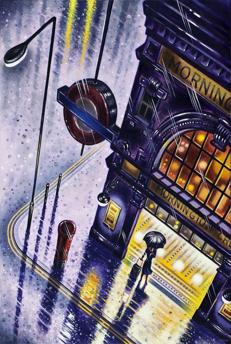 John Duffin - John Duffin, Tube Rain 1, London Cityscape Art ...