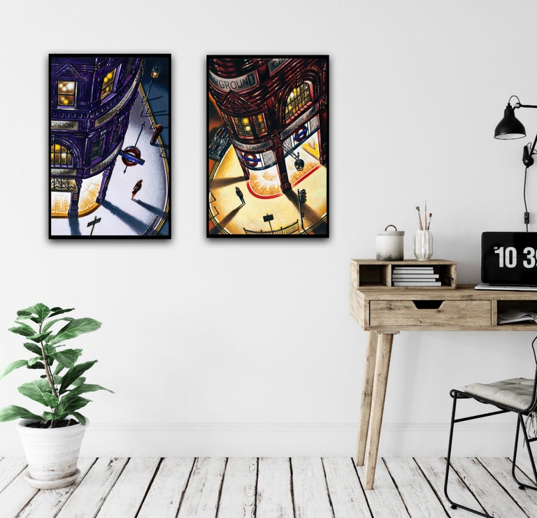 John Duffin - Tube Light 1 and Tube Light 2 diptych For Sale at 1stDibs