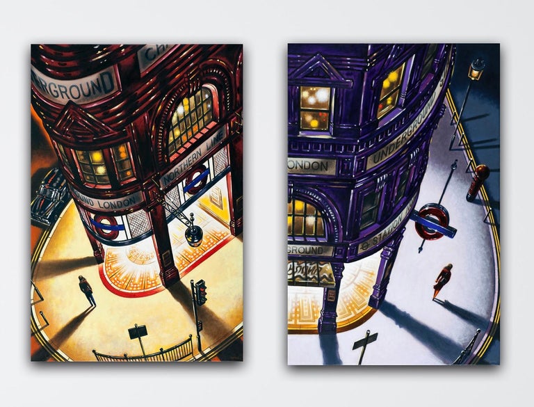 John Duffin - Tube Light 1 and Tube Light 2 diptych For Sale at 1stDibs