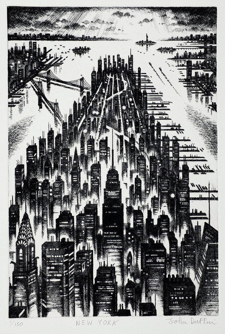 John Duffin - New York, Cityscape Art, New York Prints, Classic Art ...