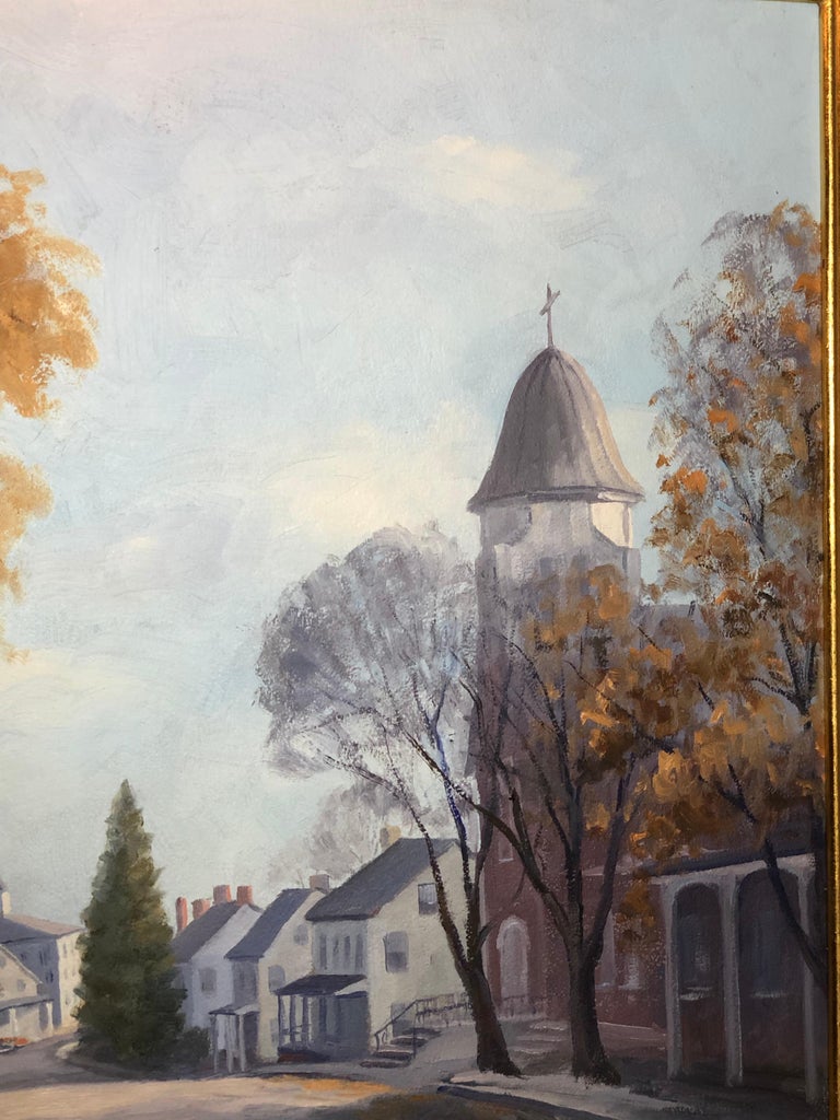 John E Berninger "Church Street", 1940 For Sale at 1stDibs