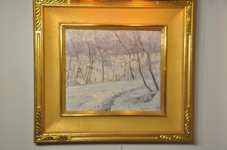 John E Berninger "Winter Landscape", 1928 For Sale at 1stDibs