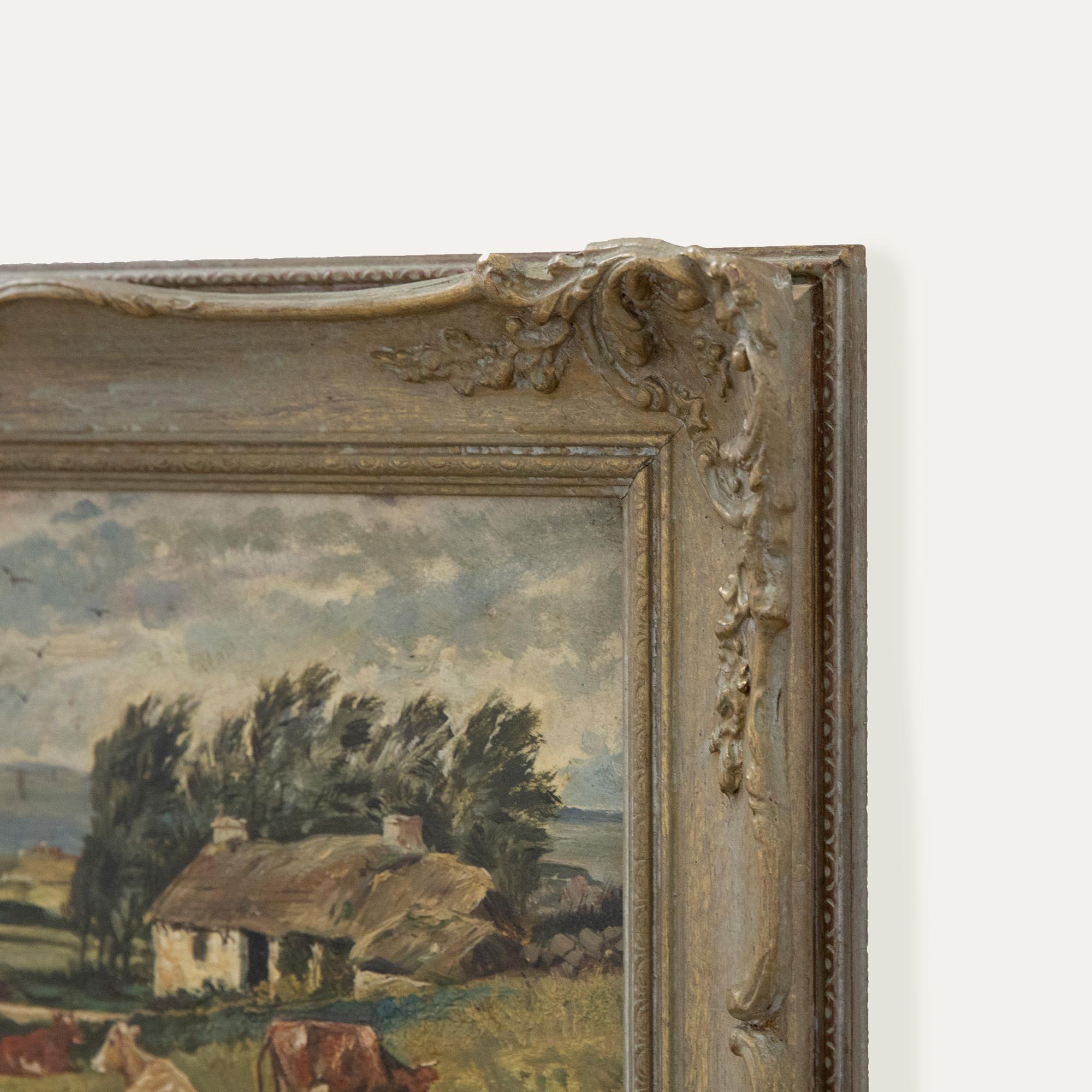 John Emms - Circle of John Emms (1843-1912) - 1878 Oil, Lying with the ...