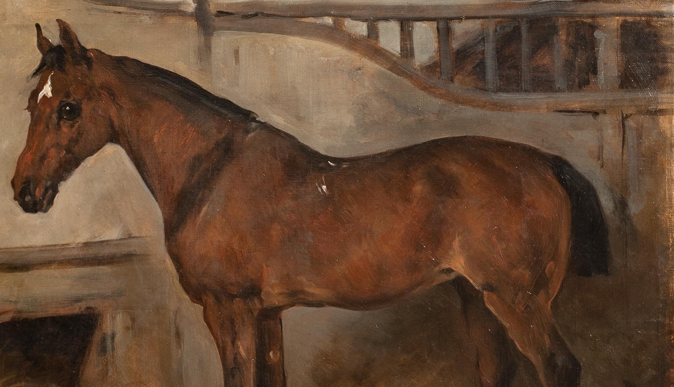 John Emms - Large 19th Century Portrait Of A Bay Carriage Horse, 19th Century by JOHN EMMS For ...