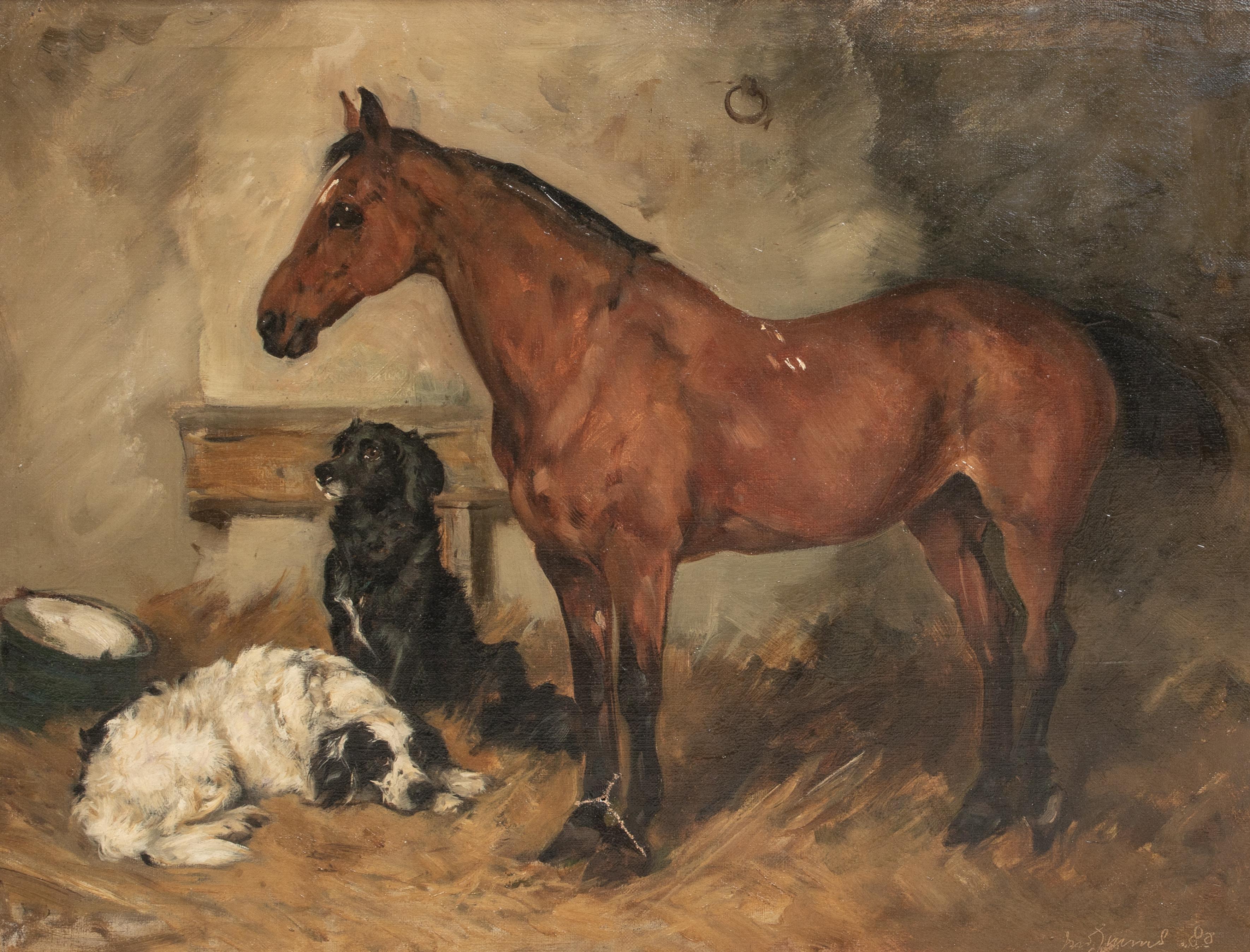 John Emms - Stable Mates, dated 1890 by JOHN EMMS (1843-1912) For Sale ...