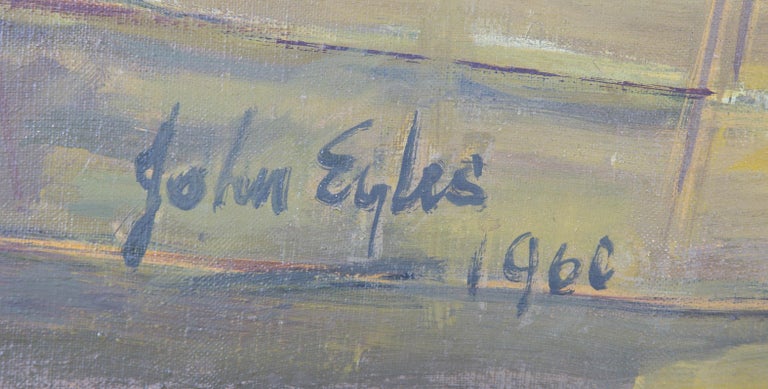 John Eyles - John Eyles (1922–2002) - 1960 Acrylic, Nude In The Yellow ...