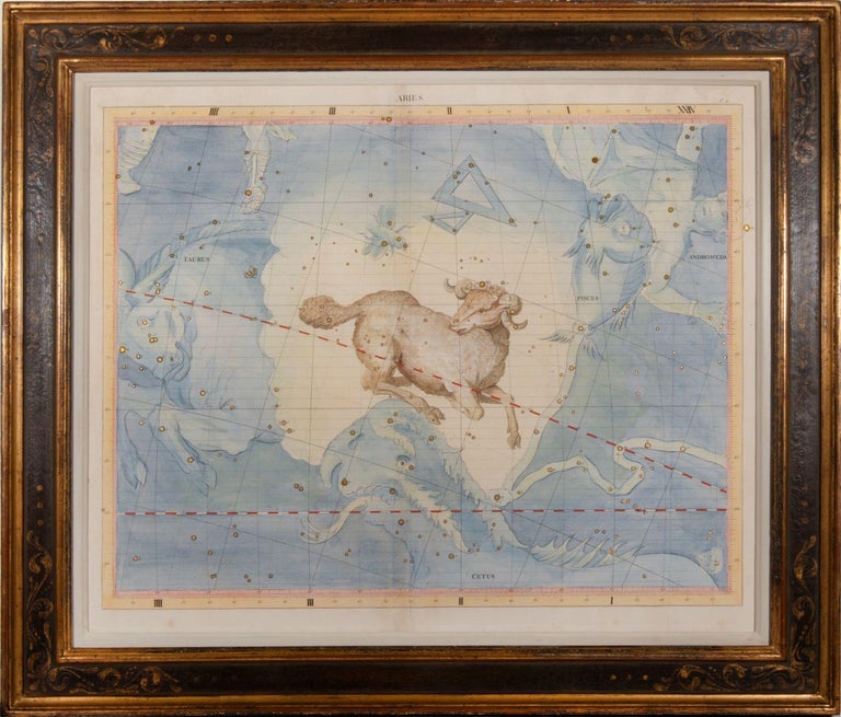 John Flamsteed - eighteenth century sign of the zodiac - Aries For Sale ...