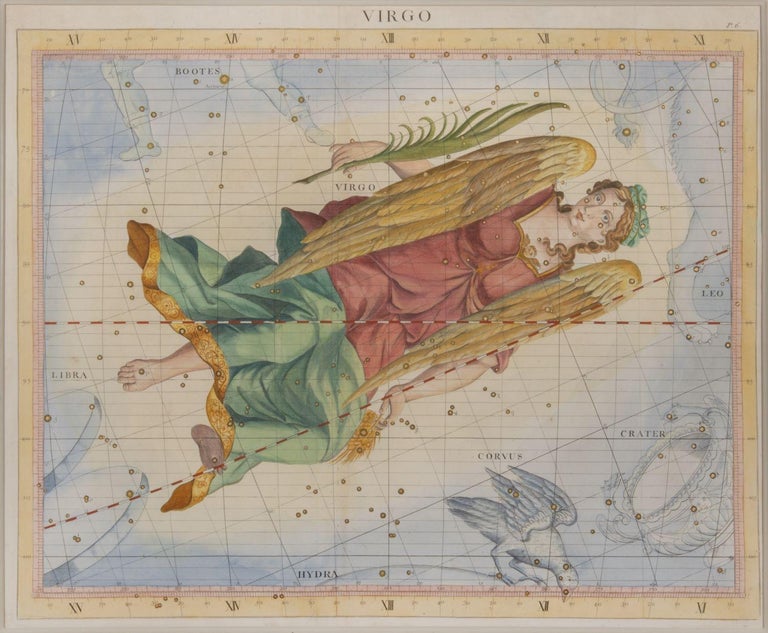 John Flamsteed - eighteenth century sign of the zodiac - Virgo For Sale ...