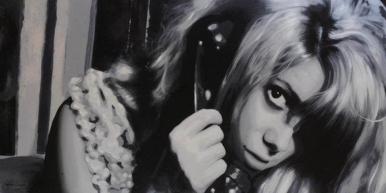 John Francis Gallagher - Catherine Deneuve - Oil on Canvas For Sale at ...