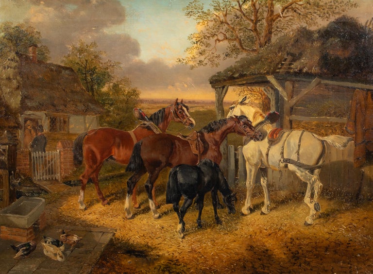 The Farm, 19th Century - John Frederick Herring Junior For Sale at 1stDibs
