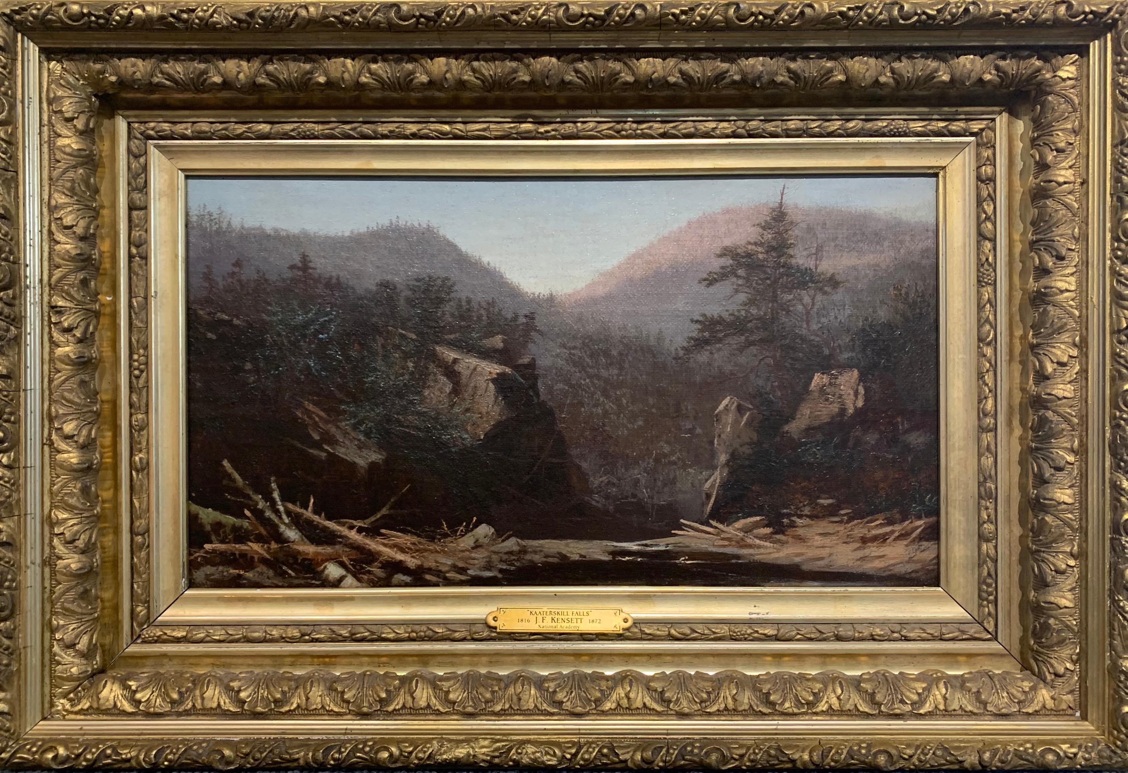 John Frederick Kensett - Kaaterskill Falls, New York, Hudson River ...
