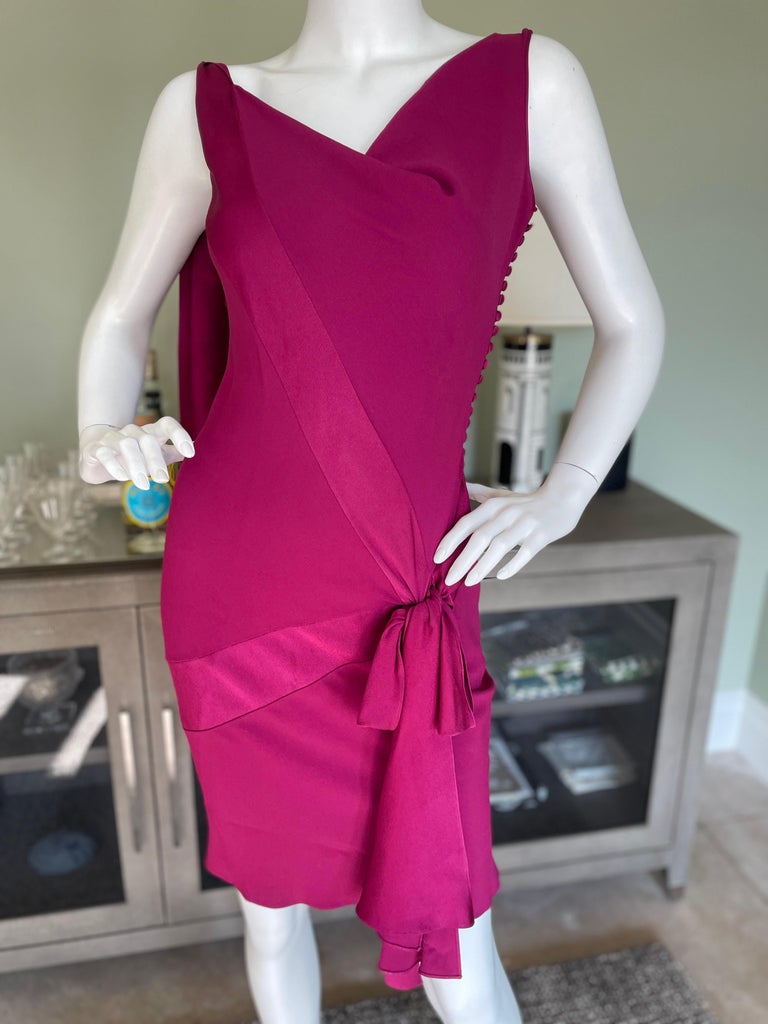 John Galliano Elegant Vintage 2004 Bias Cut Pink Evening Dress For Sale ...