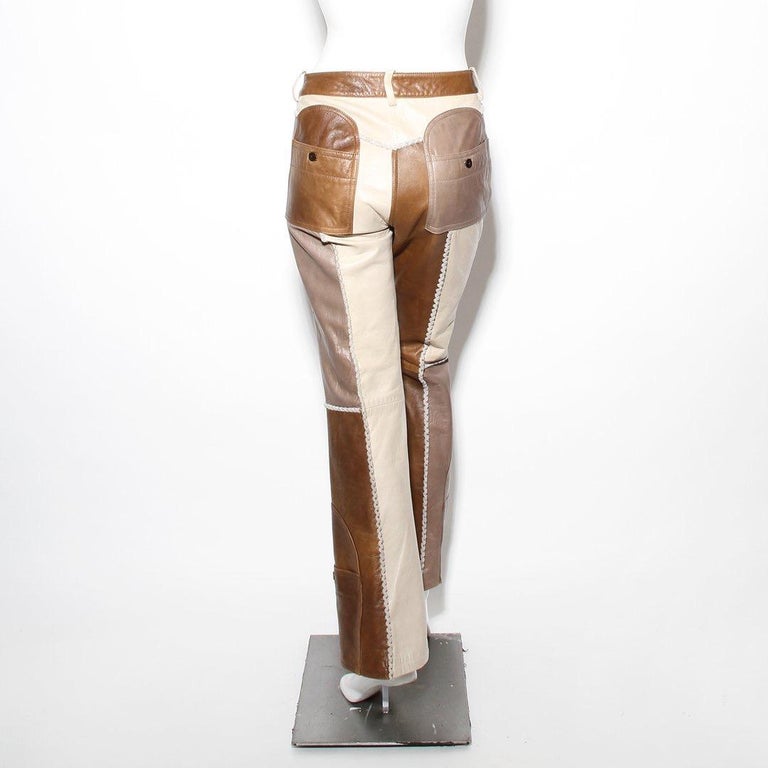 John Galliano Patchwork Leather Pants For Sale at 1stDibs | leather ...