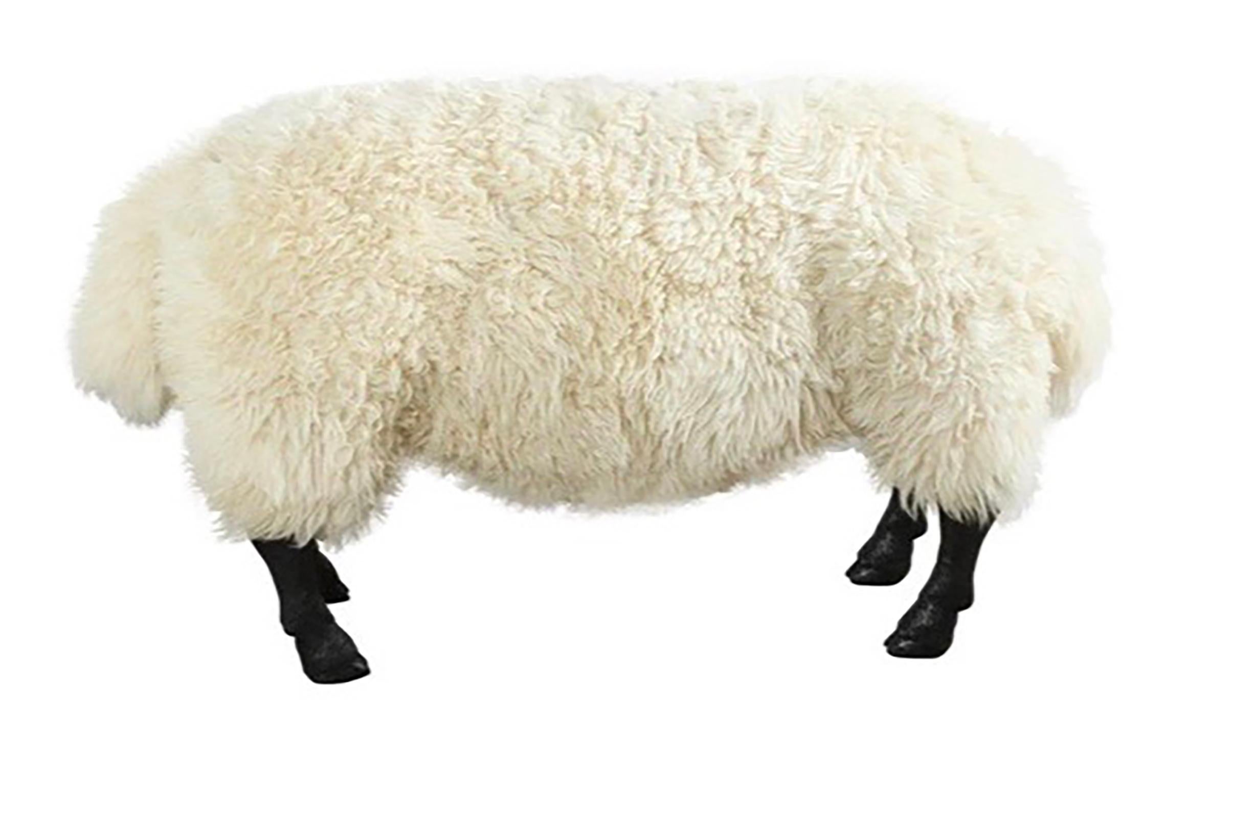 John Geary - The Push Me-Push Ewe, Black, Sheep, Polished Bronze For ...