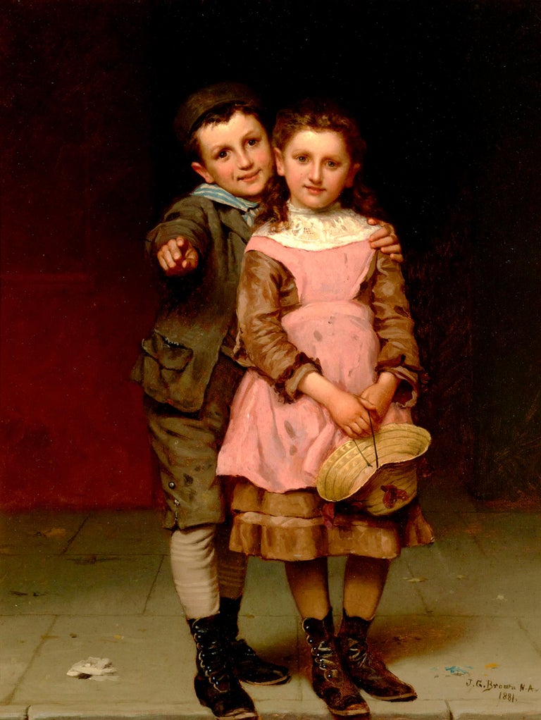 John George Brown - Something to See at 1stDibs