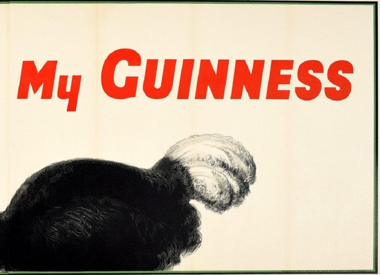 John Gilroy Original Vintage My Goodness My Guinness Poster Stout