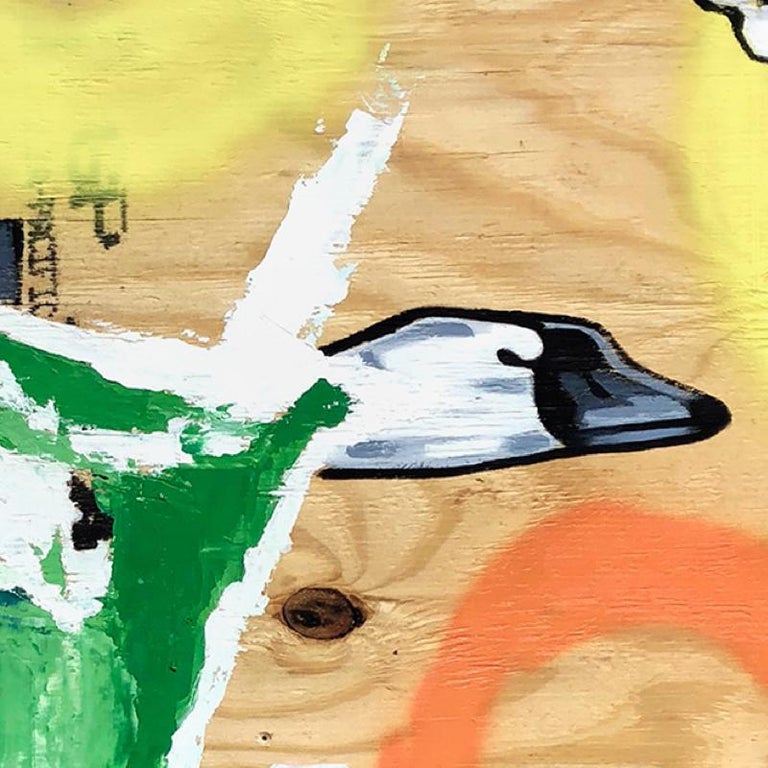 John Grande - "No Magic Potion", Oil and Spray Paint on Board, Pop Art ...