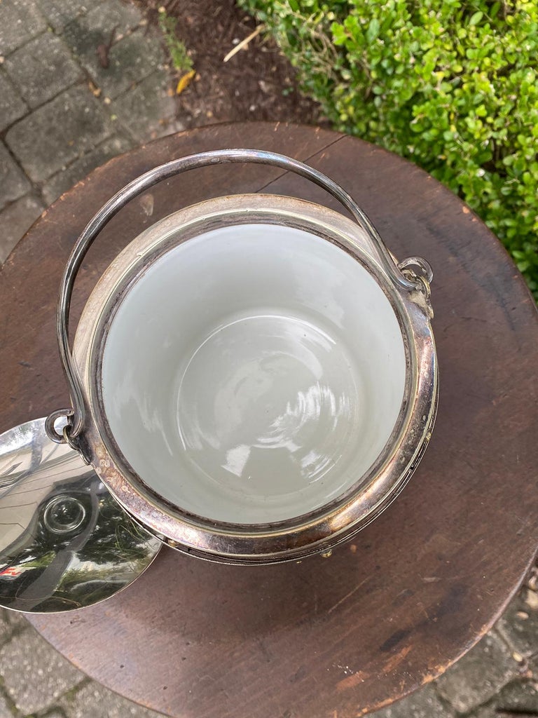 John Grinsell and Sons, Birmingham Wood and Silver Plate Bound Biscuit ...