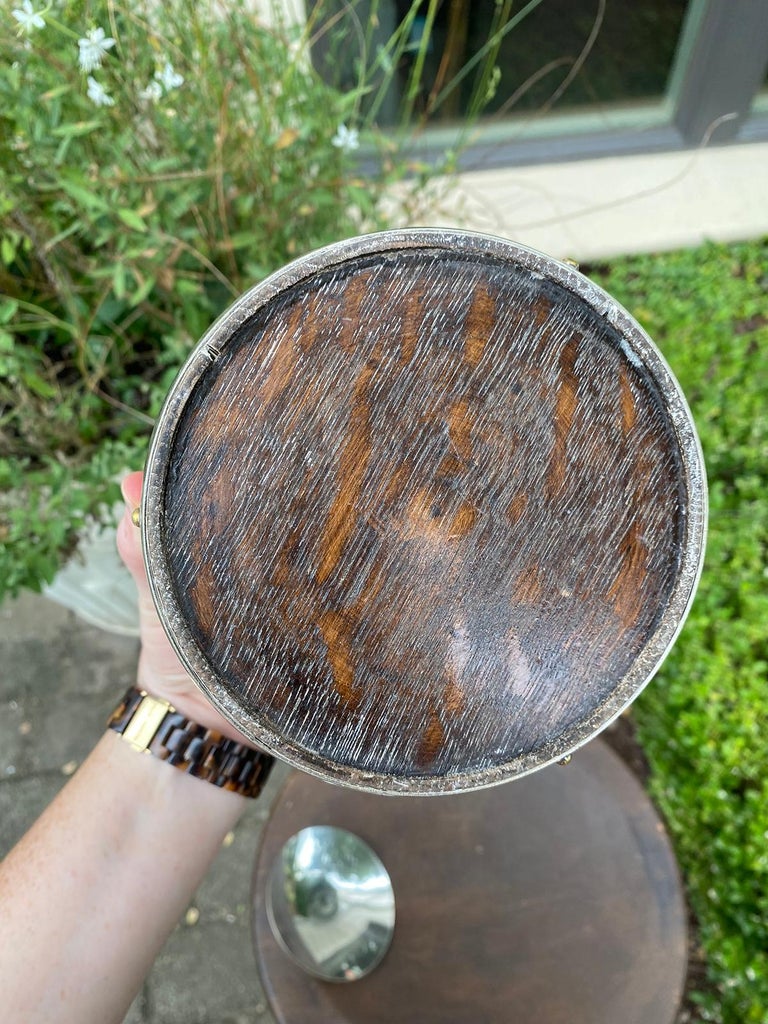 John Grinsell and Sons, Birmingham Wood and Silver Plate Bound Biscuit ...