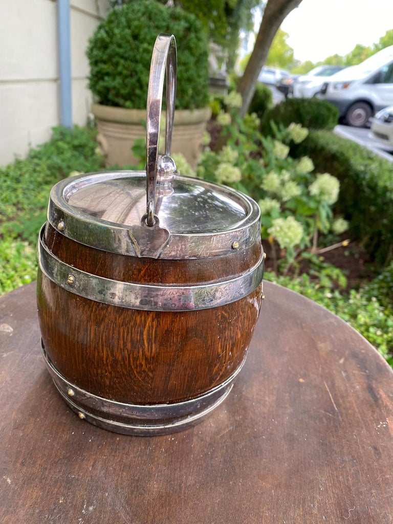 John Grinsell and Sons, Birmingham Wood and Silver Plate Bound Biscuit ...