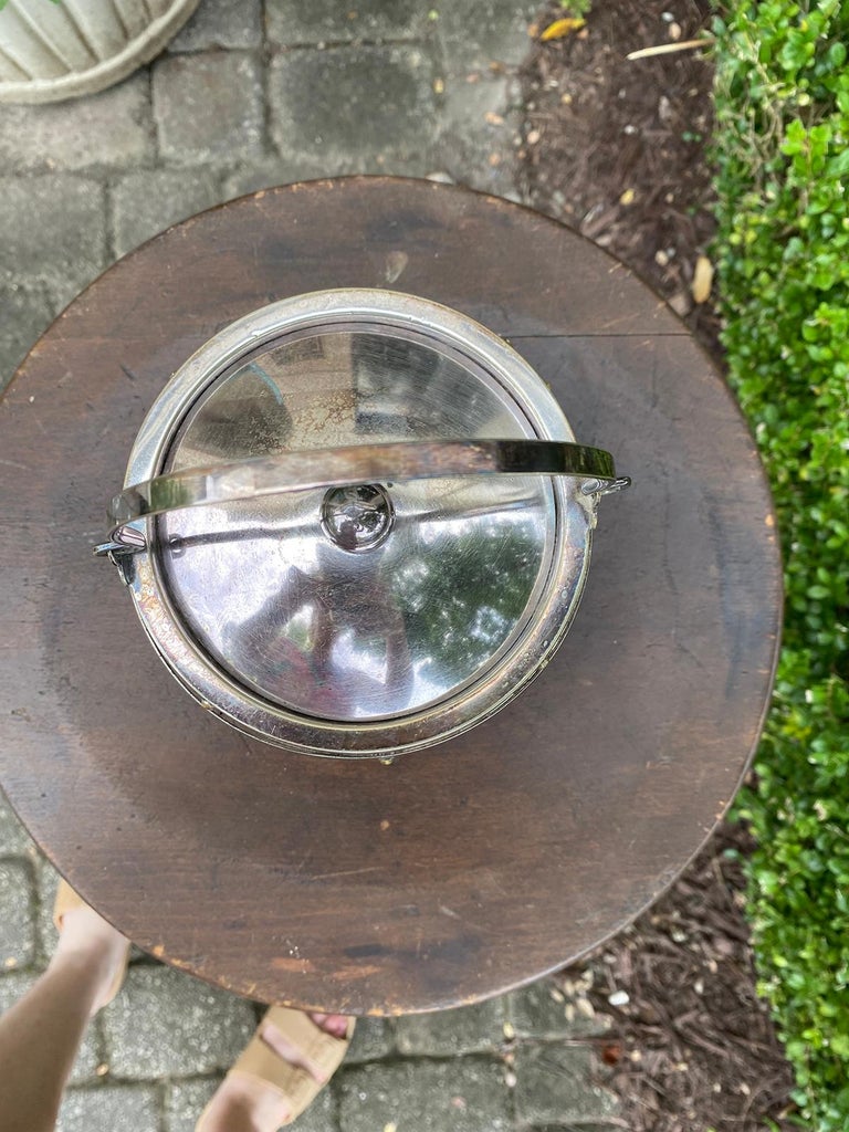 John Grinsell and Sons, Birmingham Wood and Silver Plate Bound Biscuit ...