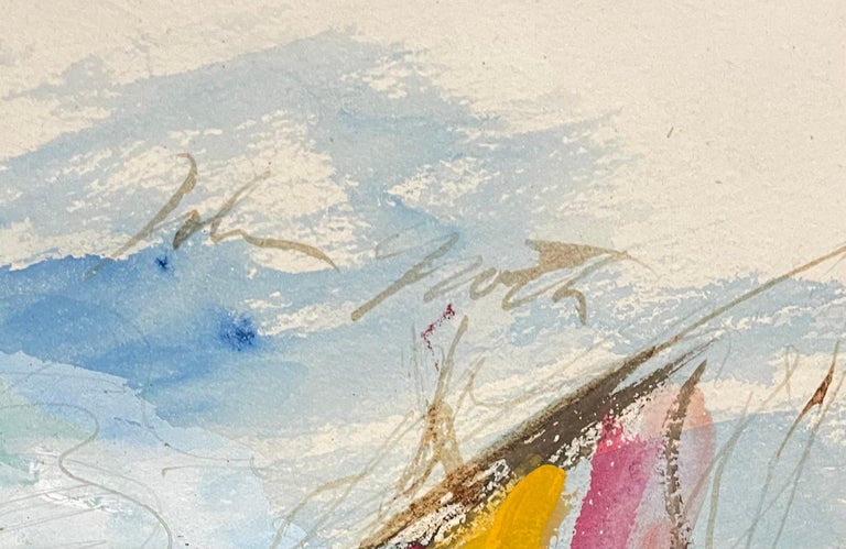 John Groth - Large Watercolour Painting John Groth, Men Wrestling ...