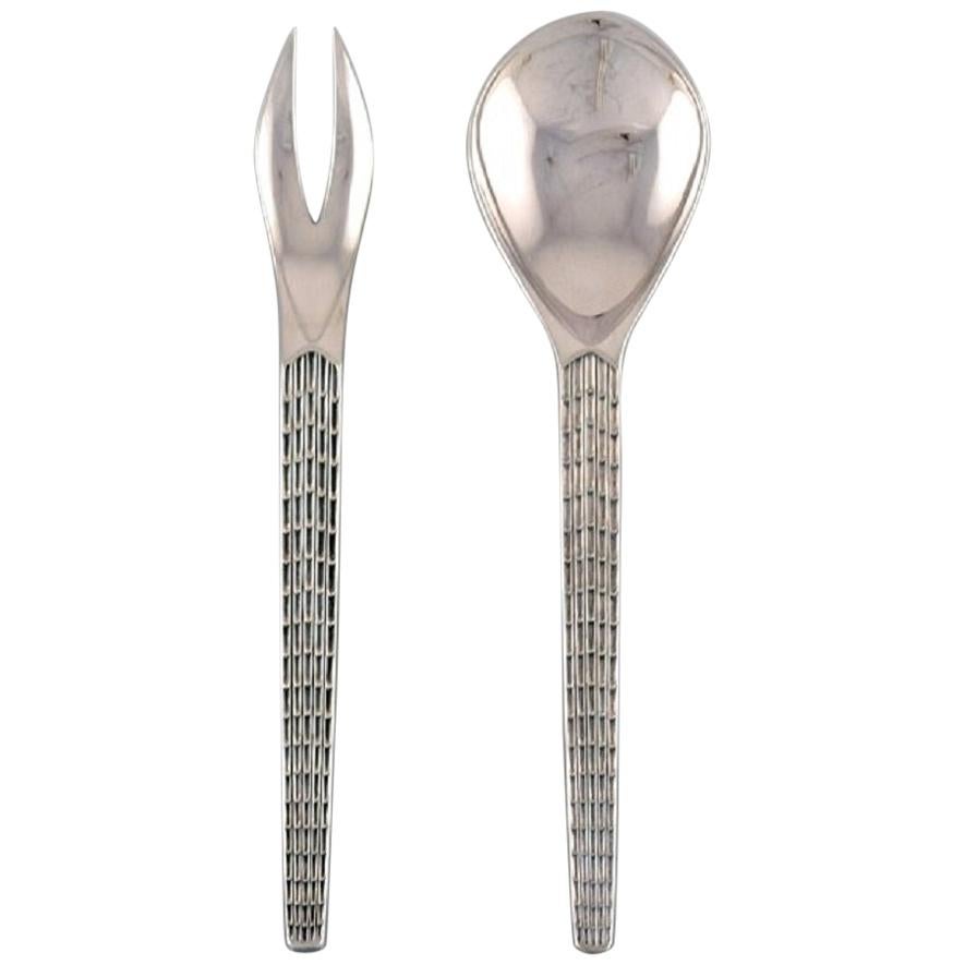 Juvel by Nils Hansen Norway 830 Silver Flatware Set for 8 Service 47 ...