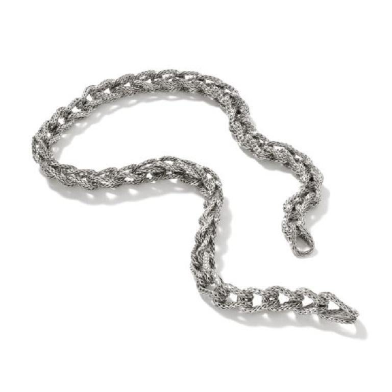 John Hardy Asli Classic Silver Link Chain Necklace NB900770X18 For Sale ...