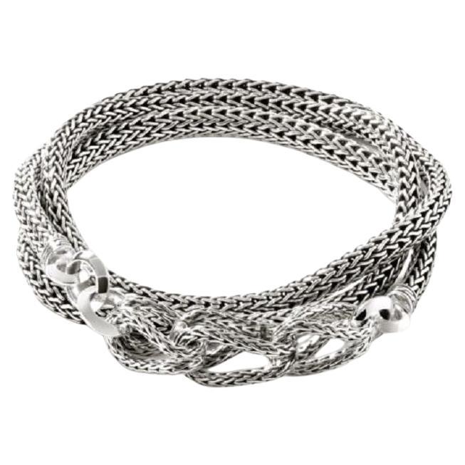 John Hardy Asli Classic Silver Chain Link Bracelet BU900770XUM For Sale at 1stDibs