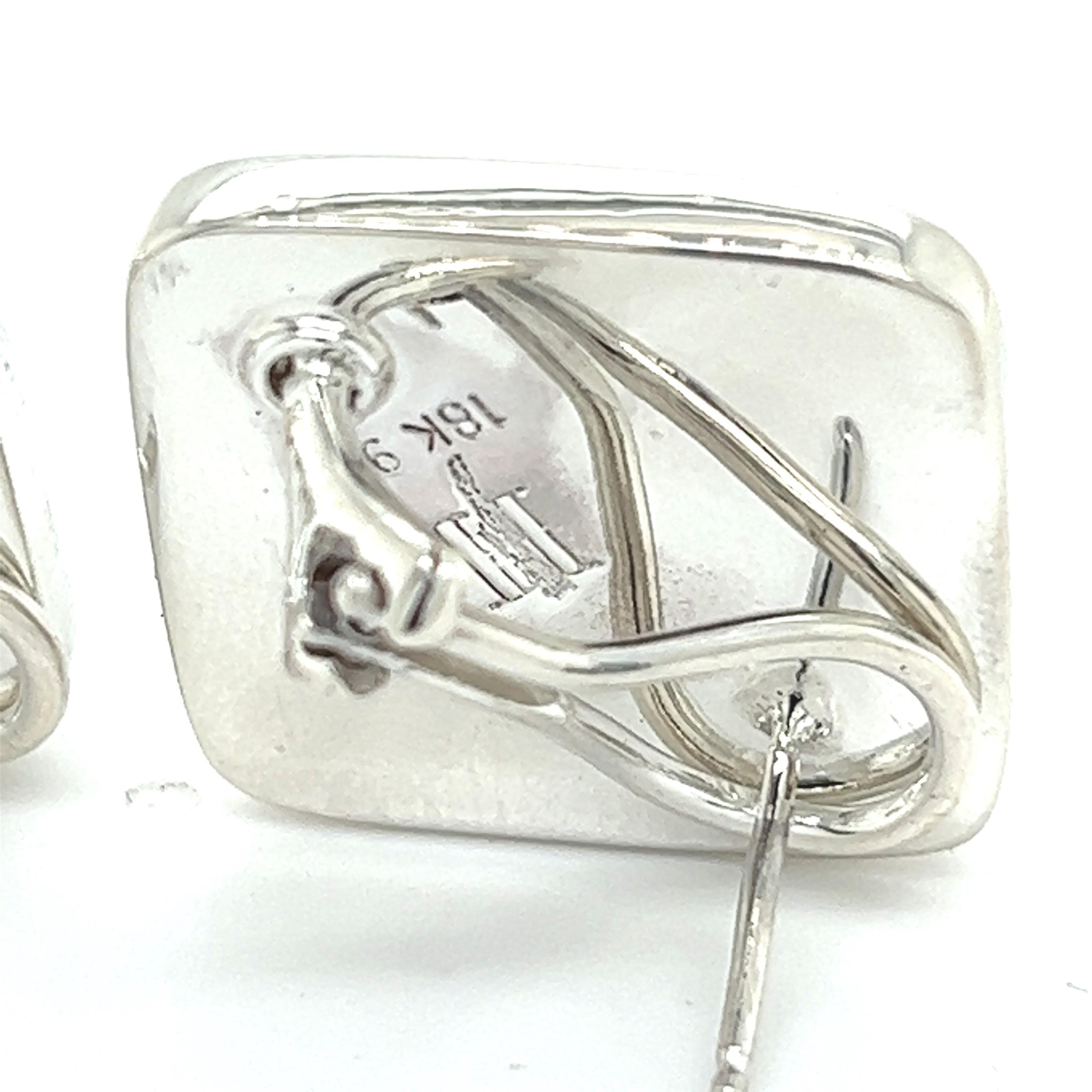 John Hardy Authentic Omega Back Earrings 18k Gold + Silver For Sale at ...