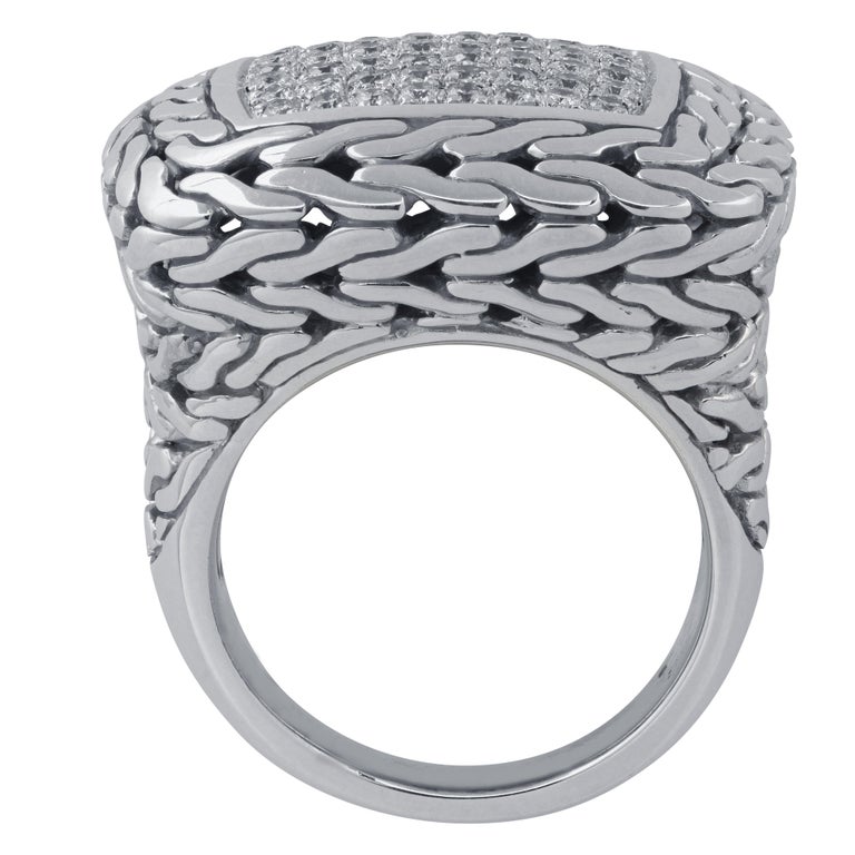 John Hardy Classic Chain Diamond Ring at 1stDibs | john hardy rings ...