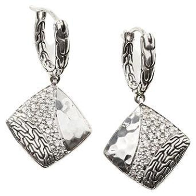 John Hardy Classic Chain Earring EBP9002382DI For Sale at 1stDibs